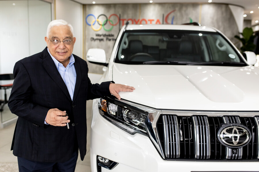 SARU PRESIDENT MARK ALEXANDER, GEARS UP WITH TOYOTA SOUTH AFRICA.